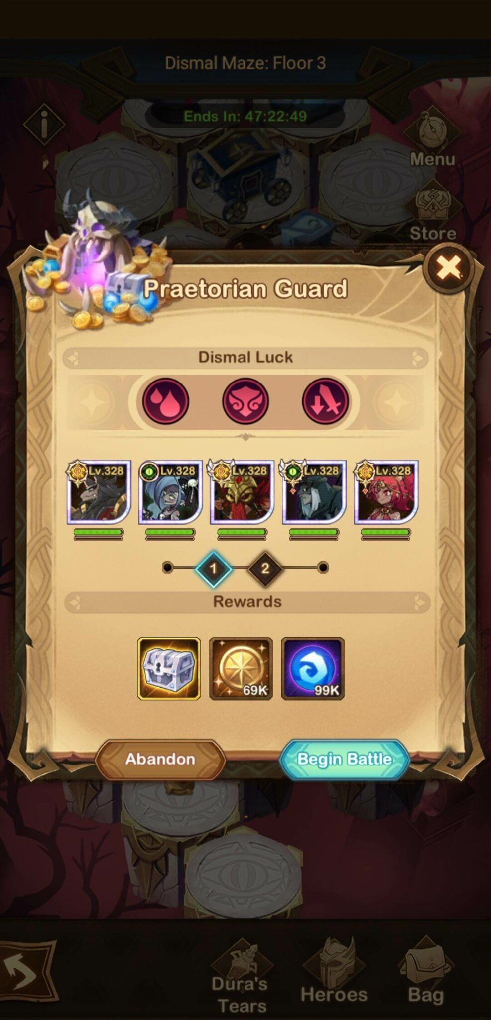 Arcane Labyrinth, Dismal Mode & Lab Path (Map) - AFK Arena Guide