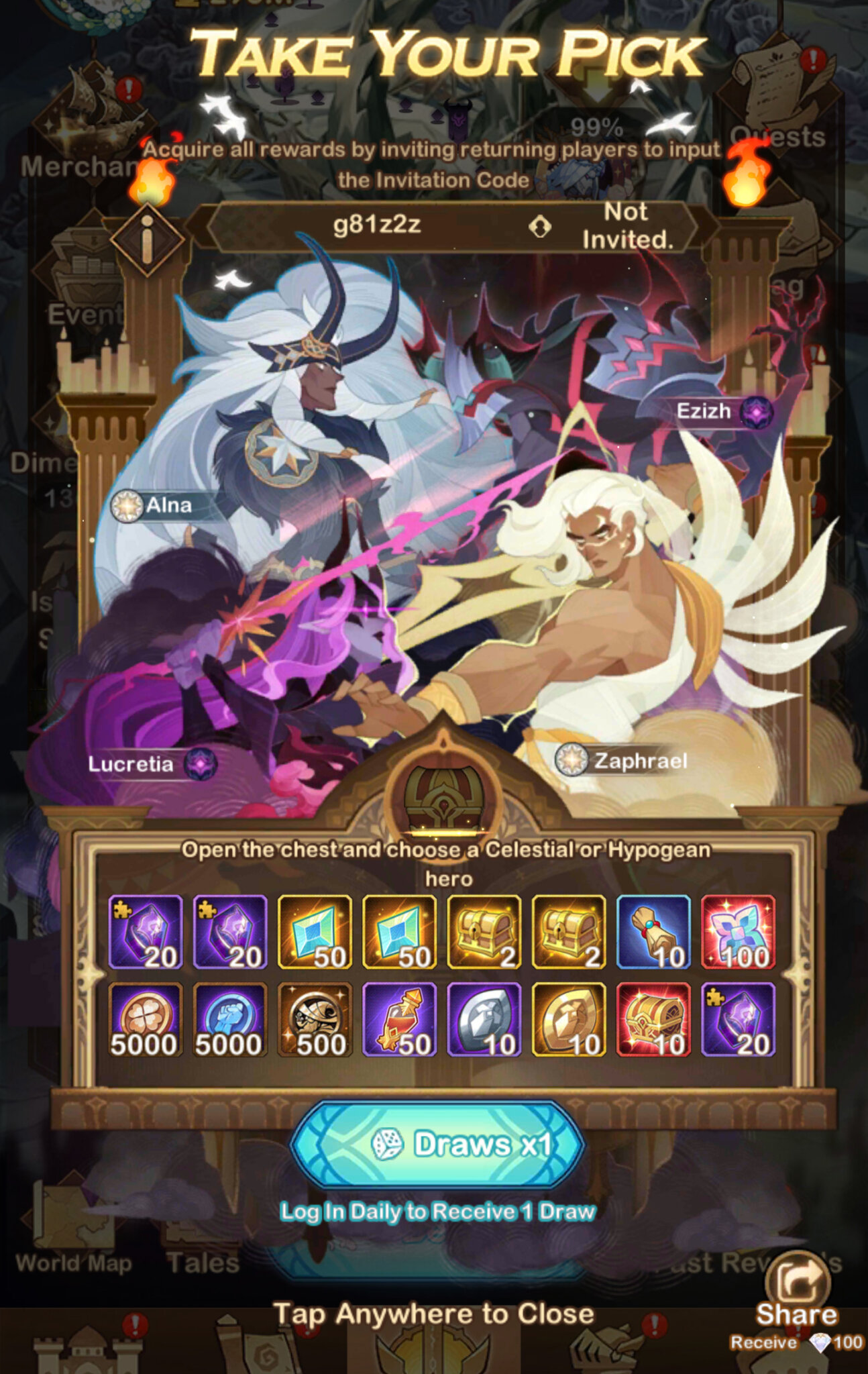 Summer Gifts Event (Free Celestial/Hypogean Hero) - AFK Arena Guide