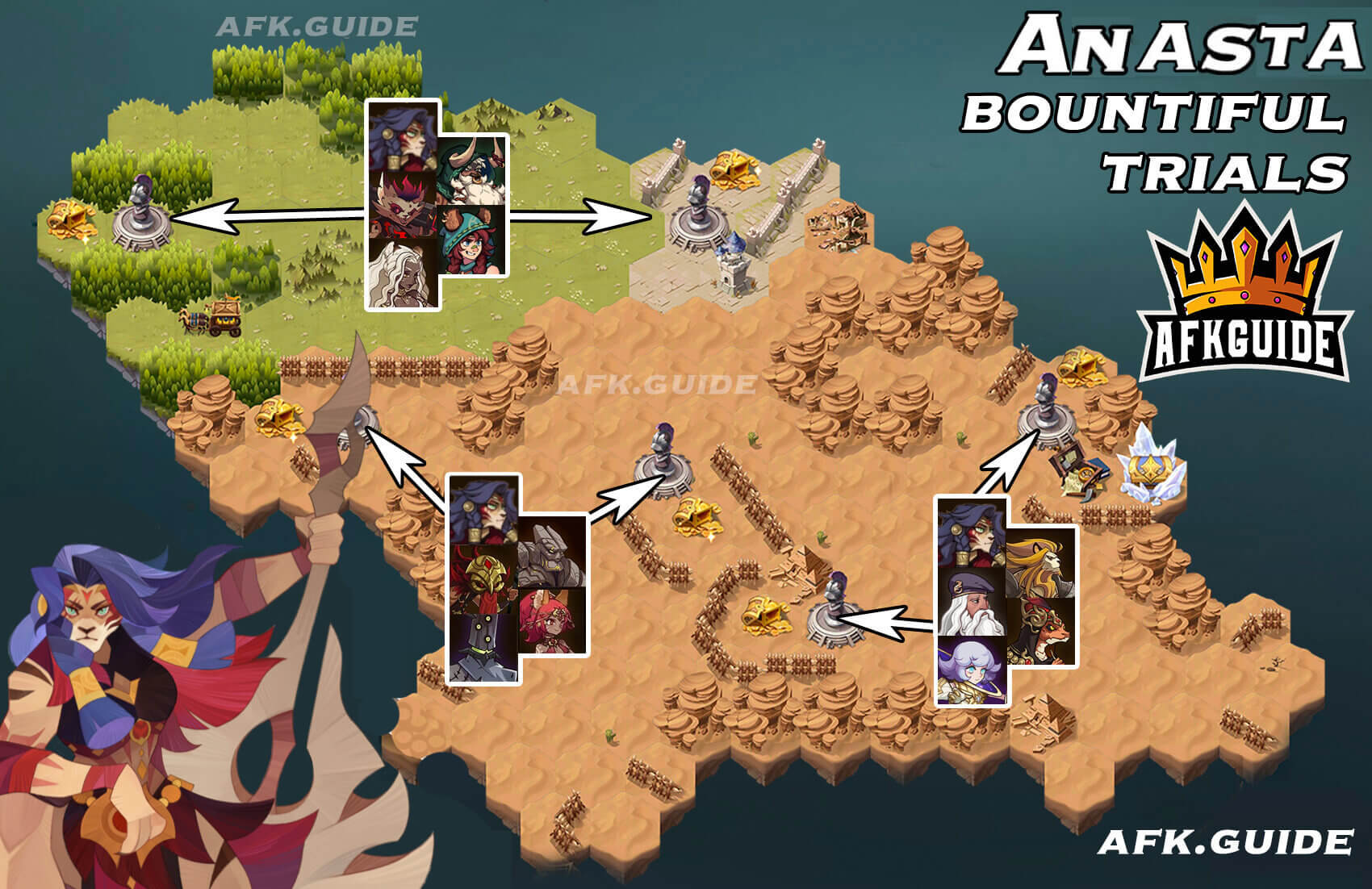 Bountiful Trials Team Walkthrough: Veithael - The Shining Sword | AFK Arena